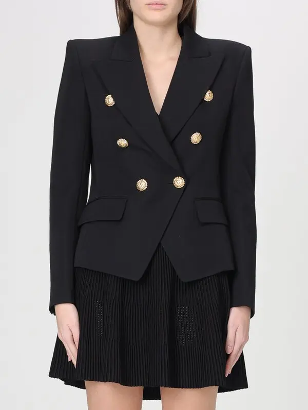 Balmain Double Breasted Blazer - Black