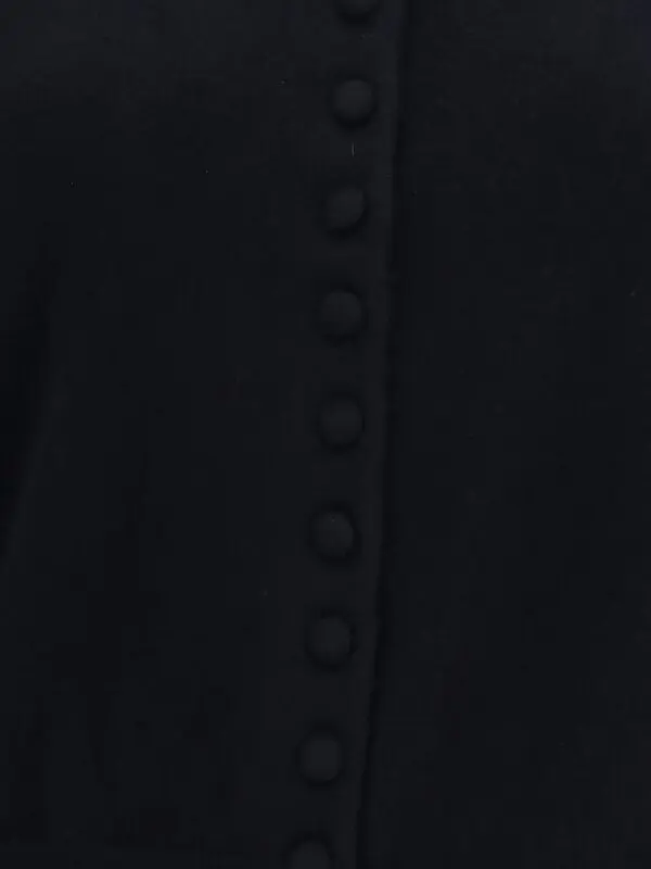 LISA YANG Slim Fit Pure Cashmere Crewneck Cardigan - Black