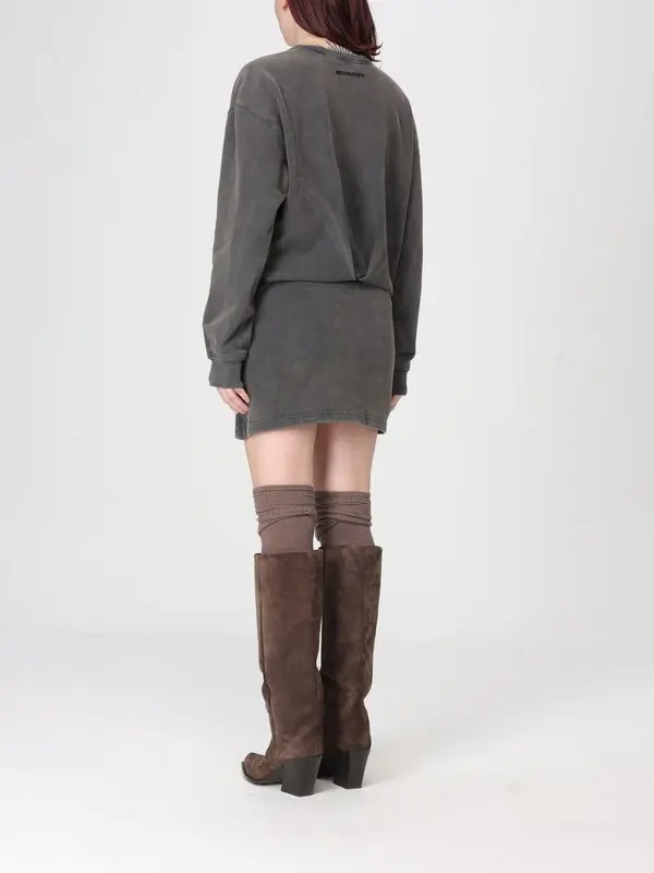 Isabel Marant Étoile Long Sleeve Knotted Dress - Black