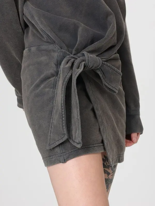 Isabel Marant Étoile Long Sleeve Knotted Dress - Black