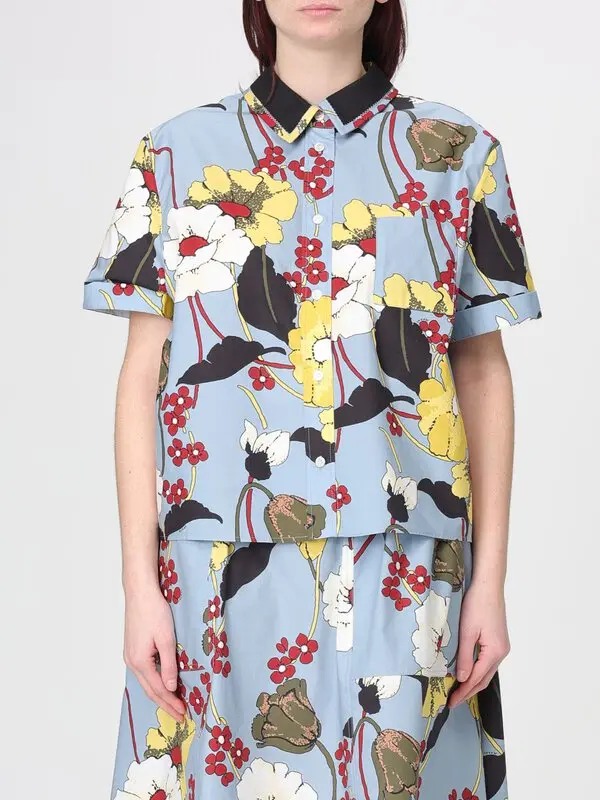 Marni Floral Print Shirt - Sky