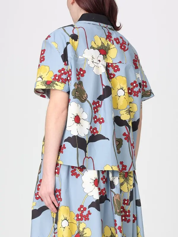 Marni Floral Print Shirt - Sky
