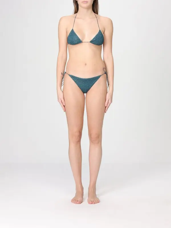Oseree Triangle Two-piece Swimsuit - Peacock