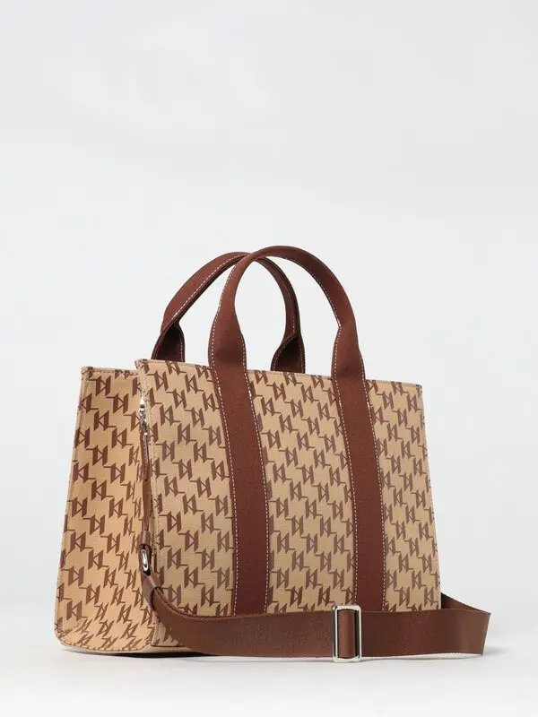 Karl Lagerfeld Monogram Tote Bag - Brown