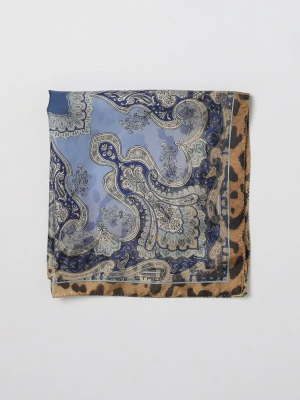 Etro Pocket Square - Blue