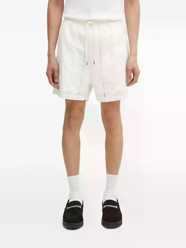 A BATHING APE Broderie-anglaise Drawstring Shorts