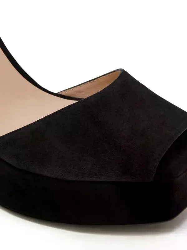 STUART WEITZMAN Platform Ankle-strap Sandals - Black