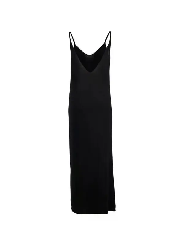 LISA YANG Albina V-neck Maxi Dress - Black