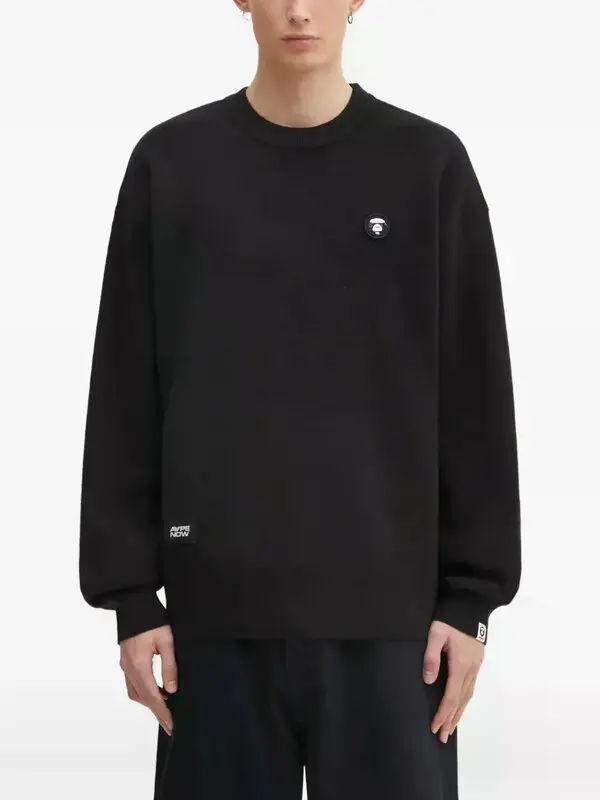 AAPE BY *A BATHING APE® Logo-patch Sweatshirt