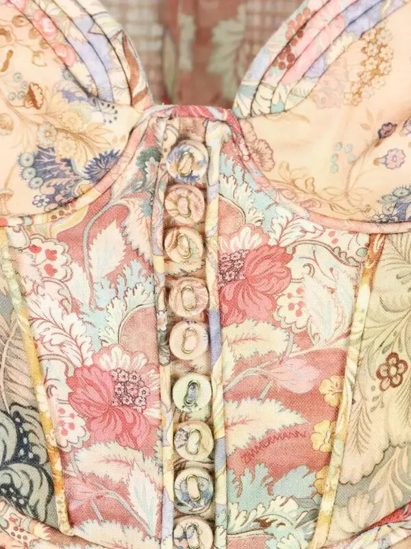 Zimmermann Rebellion Corded Bustier Top - Neutrals