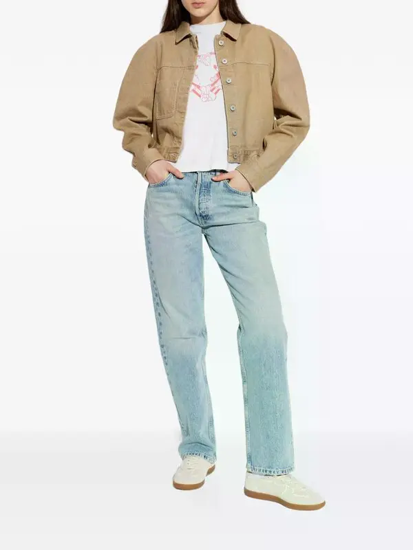 RE/DONE Star-patch Straight Leg Jeans