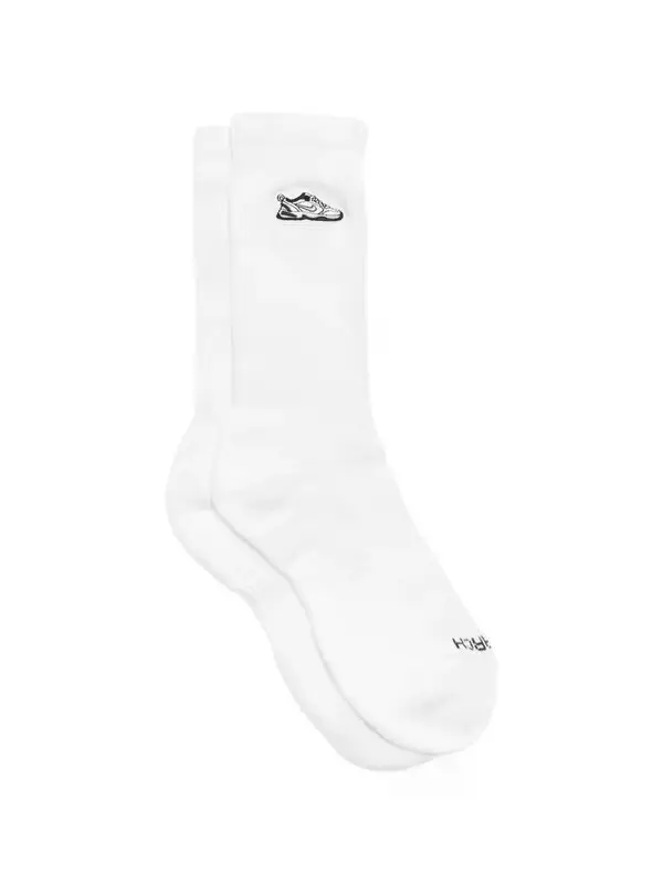 Nike Logo-graphic Ankle Socks - White