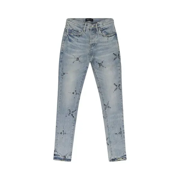 PURPLE BRAND P001 Star Monogram Skinny Jeans - Blue