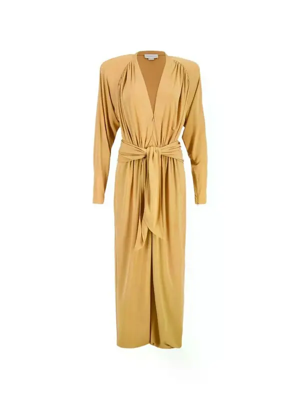 Stella McCartney Crepe Long-sleeve Jumpsuit - Yellow