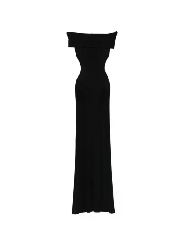 COWBOYS OF HABIT Off-shoulder Cutout Maxi Dress