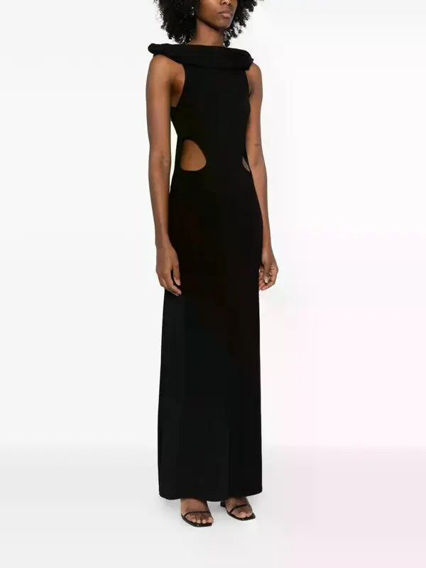 COWBOYS OF HABIT Off-shoulder Cutout Maxi Dress