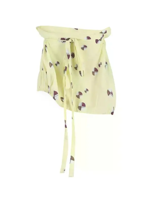 Marni Printed Strapless Top