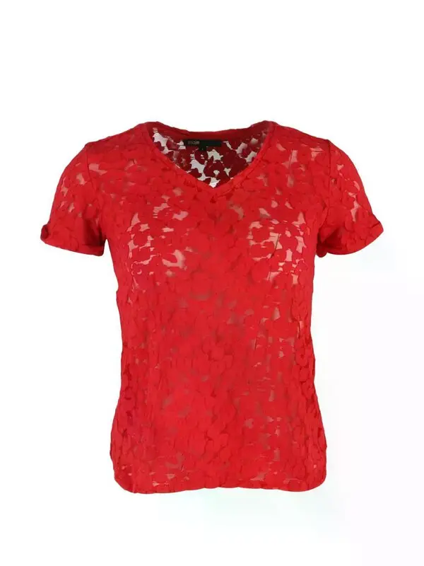 Maje Lace V-neck T-shirt