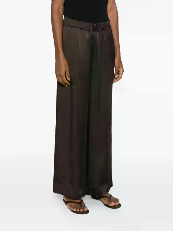LIBEROWE Pleated Front Palazzo Trousers