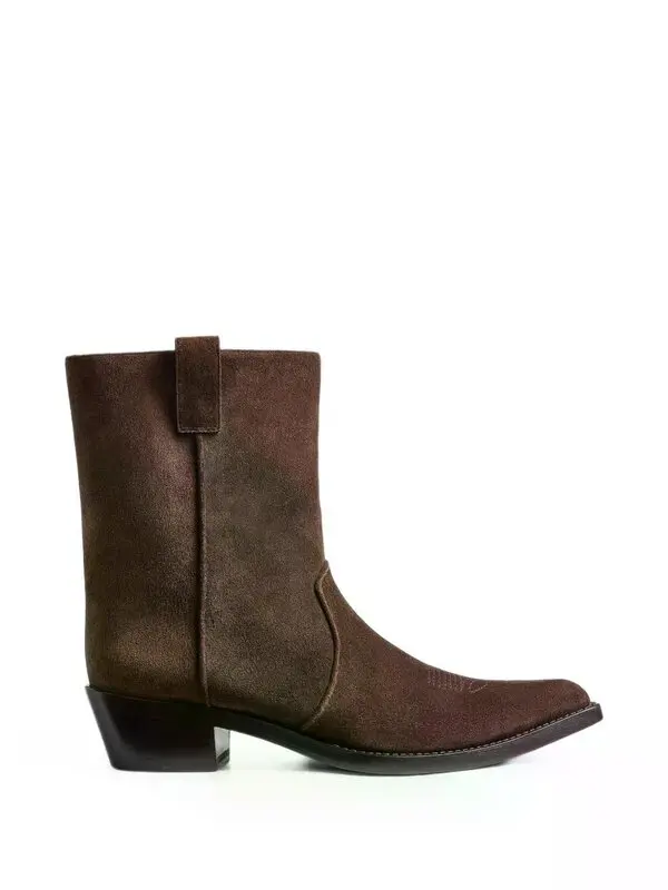 Khaite Clive Suede Ankle Boots - Brown