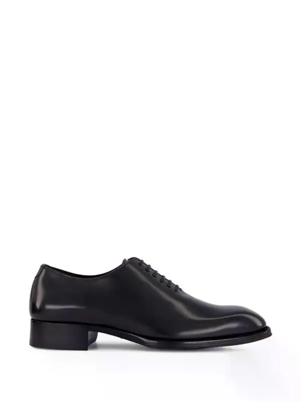 TOM FORD Lace-up Leather Oxford Shoes - Black