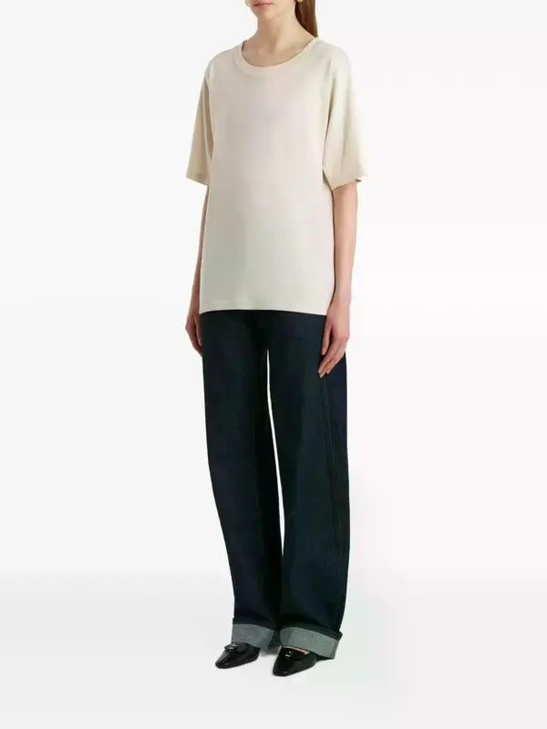 Khaite Silk T-shirt - Neutrals