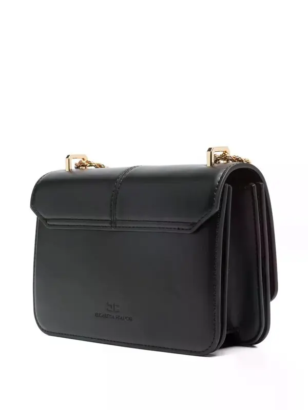 Elisabetta Franchi Logo-plaque Chain-strap Shoulder Bag - Black