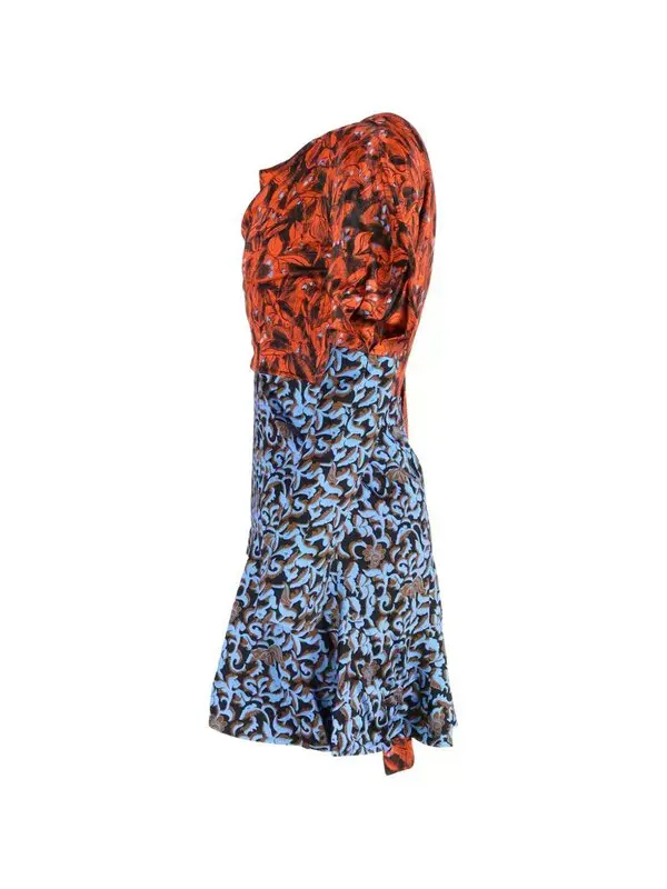 Dior 2016 Floral-print Mini Dress - Orange | Editorialist