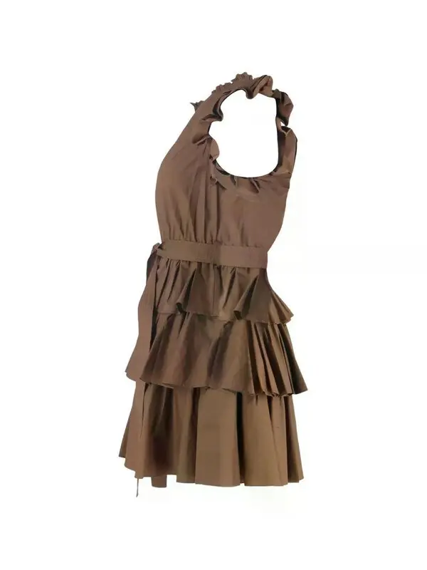 Ulla Johnson Ruffled V-neck Mini Dress