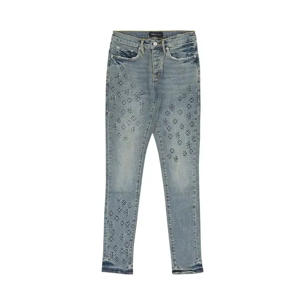 PURPLE BRAND P001 Embossed Denim - Blue