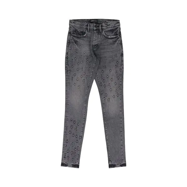 PURPLE BRAND P001 Embossed Denim - Grey