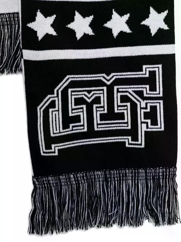BOILER ROOM Fringed-hem Printed Scarf