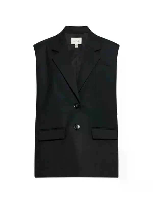 GESTUZ Buttoned Sleeveless Jacket