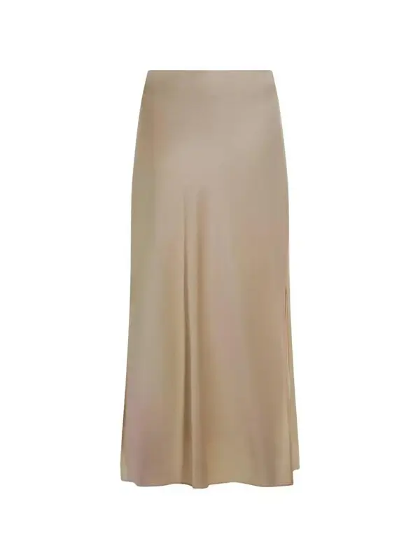 Brunello Cucinelli Slit Midi Skirt - Neutrals