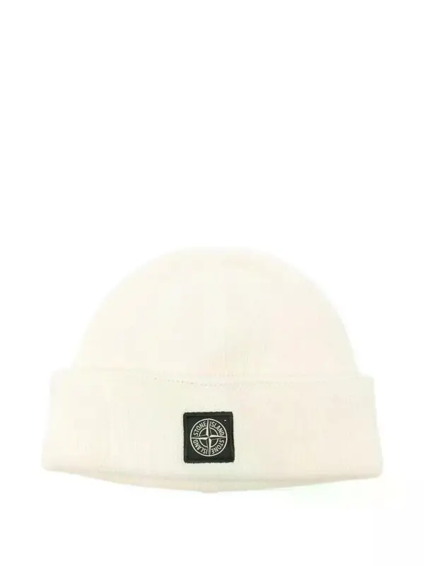 Stone Island Compass Beanie - Neutrals