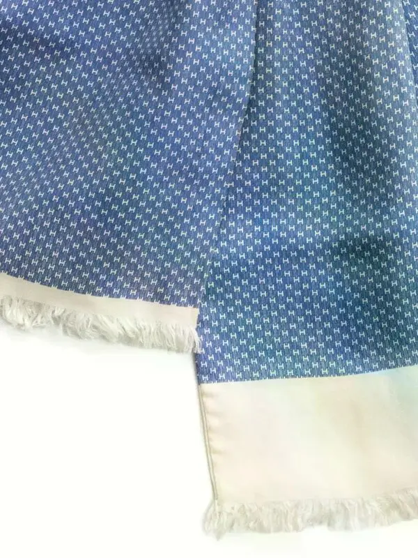Hermès 1960s H-pattern Silk Ascot