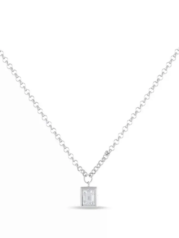 LB EXCLUSIVE Diamond Pendant Necklace - Silver