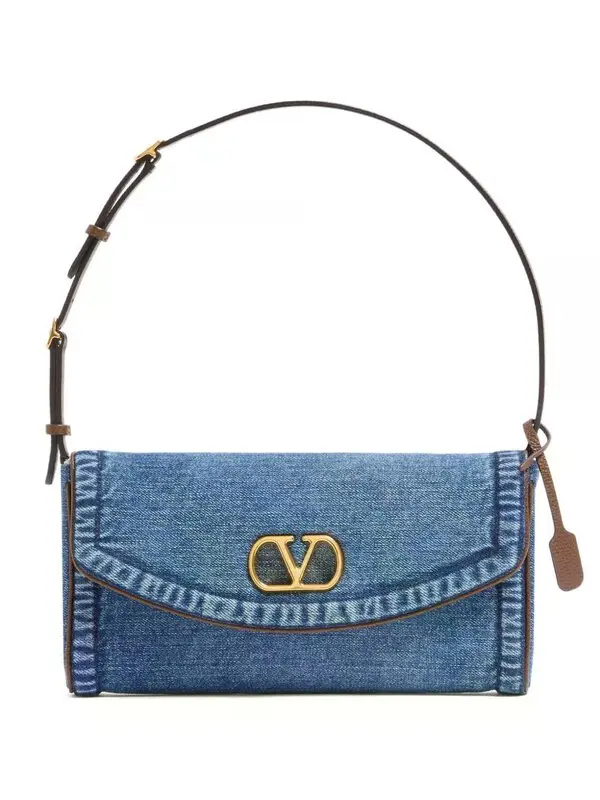 Valentino Garavani Devain Denim Shoulder Bag