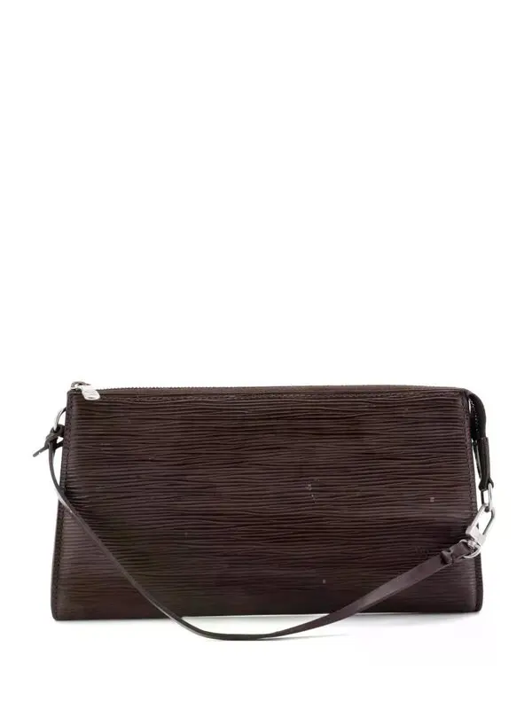 LOUIS VUITTON Pochette Accessoires Epi Leather Clutch - Brown