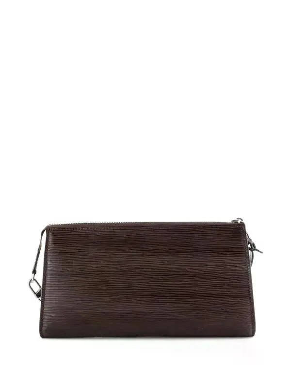 LOUIS VUITTON Pochette Accessoires Epi Leather Clutch - Brown