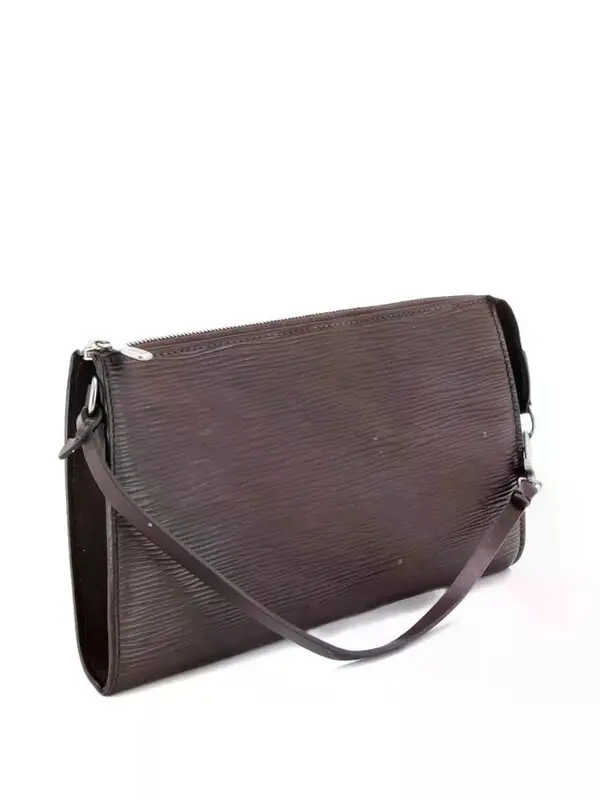 LOUIS VUITTON Pochette Accessoires Epi Leather Clutch - Brown