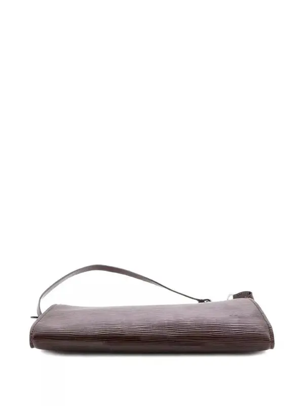 LOUIS VUITTON Pochette Accessoires Epi Leather Clutch - Brown