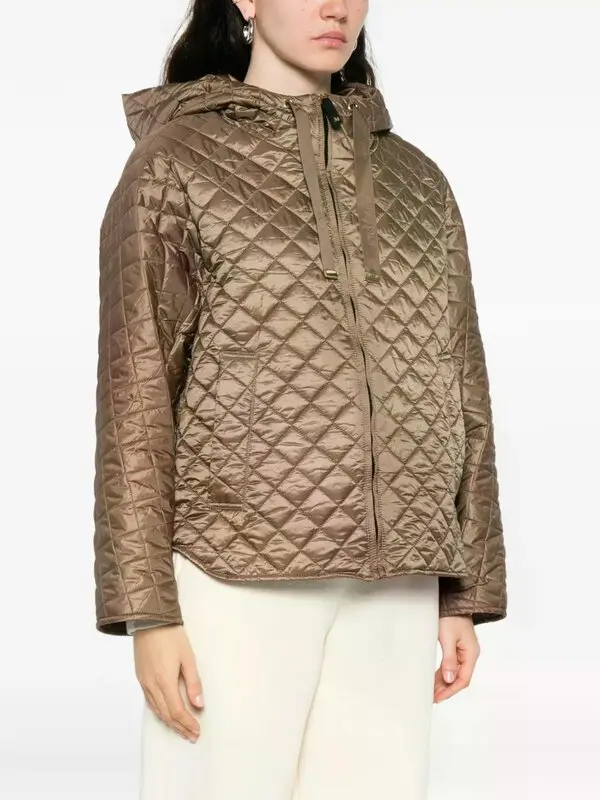 Max Mara Quilted Zip-up Jacket