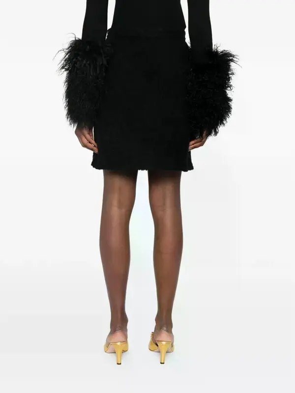 Valentino Garavani Triangle-detail Mini Skirt - Black