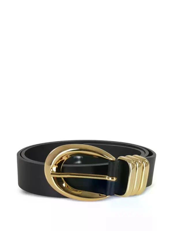 Federica Tosi Emily Leather Belt - Black