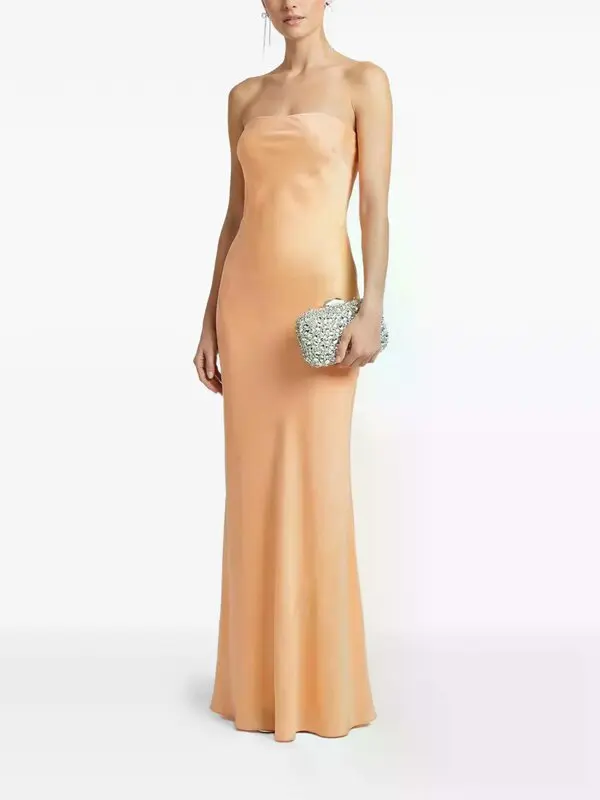 FORTE_FORTE Strapless Maxi Dress - Orange