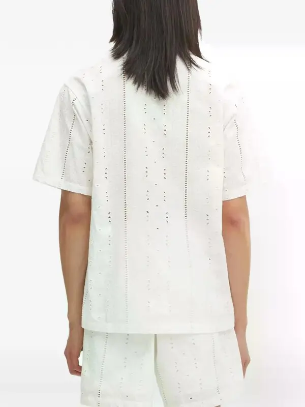 A BATHING APE Broderie-anglaise Shirt - Neutrals
