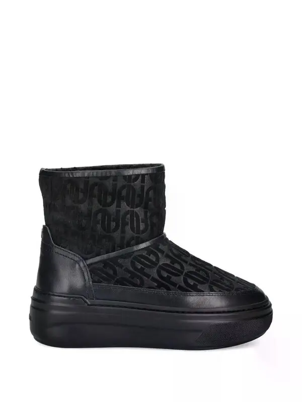 Furla Logo Print Ankle Boots