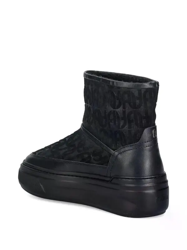 Furla Logo Print Ankle Boots