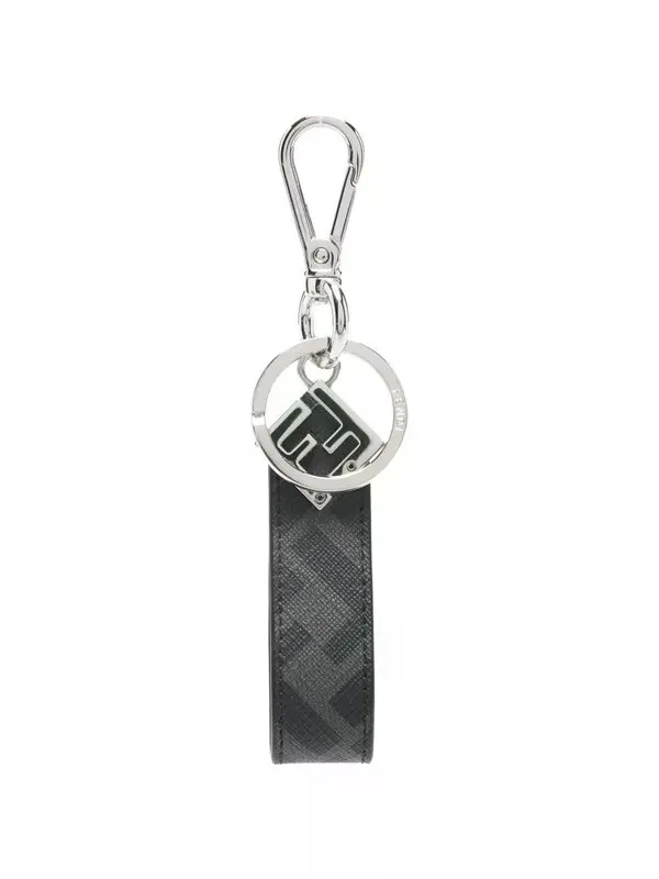 Fendi Logo Keyring - Grey